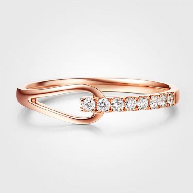 ORIGINAL 18K GOLD STRAIGHT ARM DRILL RING – kisall